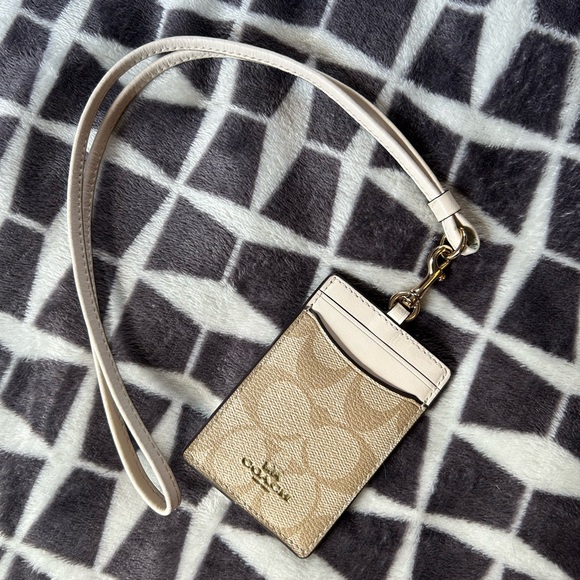 Coach | Accessories | Coach Lanyard In Signature Canvas | Poshmark
